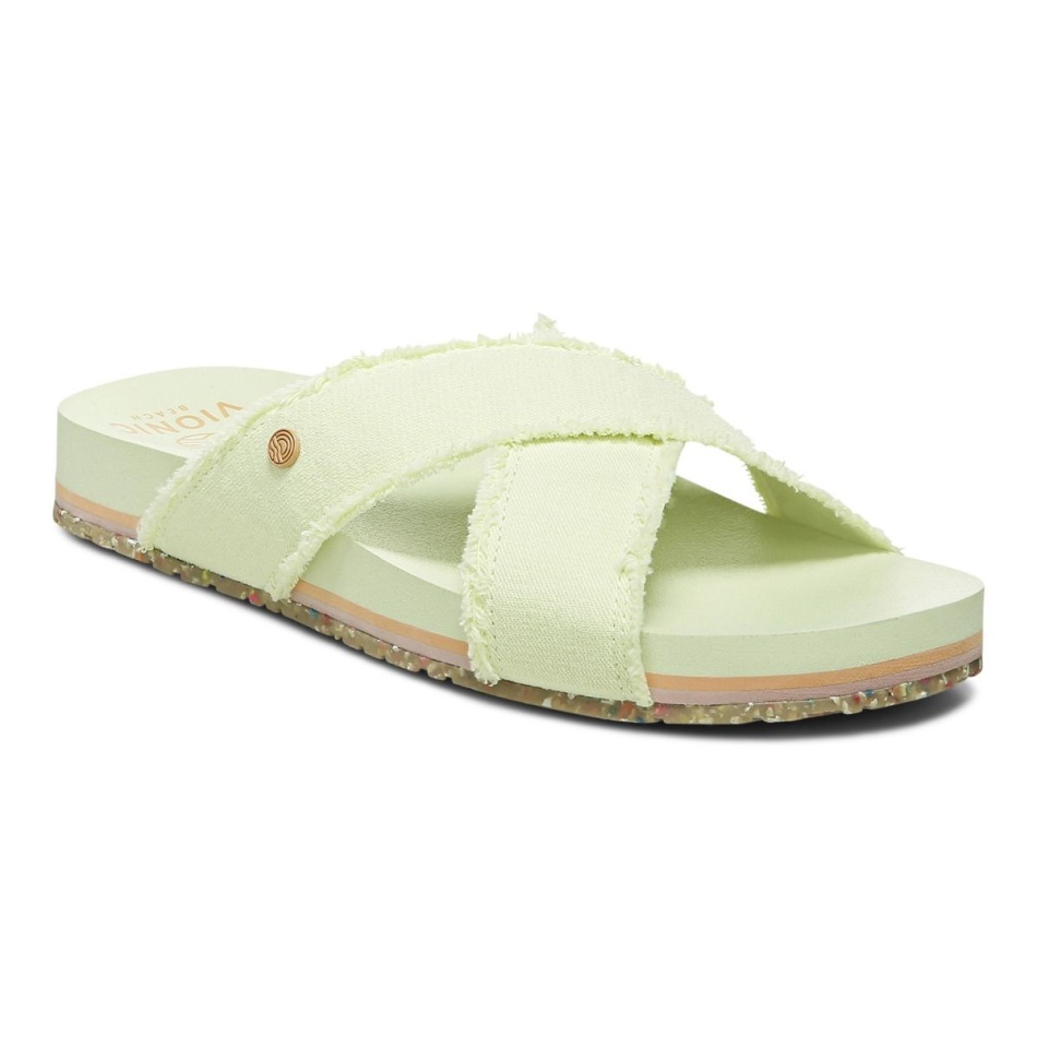 Plage Panama Sandale Vionic Pale Lime [VIONICFR1305] : Chaussures de ...