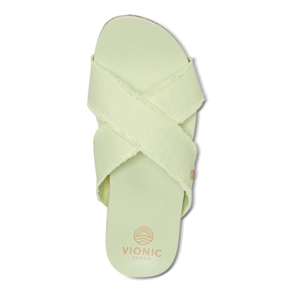 Plage Panama Sandale Vionic Pale Lime [VIONICFR1305] : Chaussures de ...