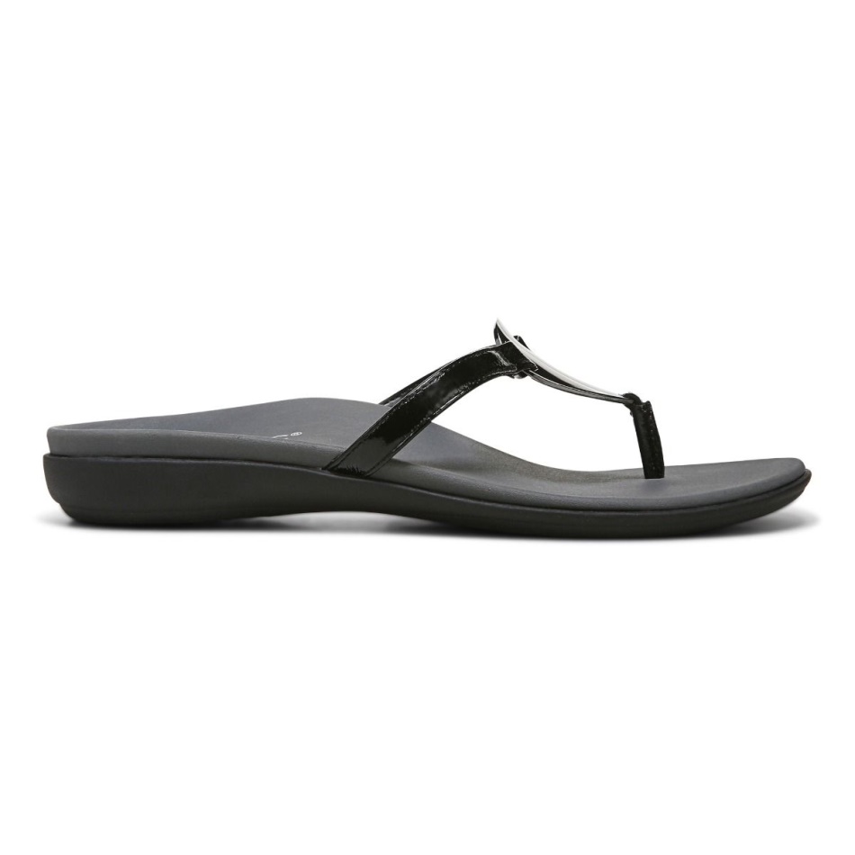 Raya Toe Post Sandale Vionic Noir [VIONICFR1311] : Chaussures de vionic ...
