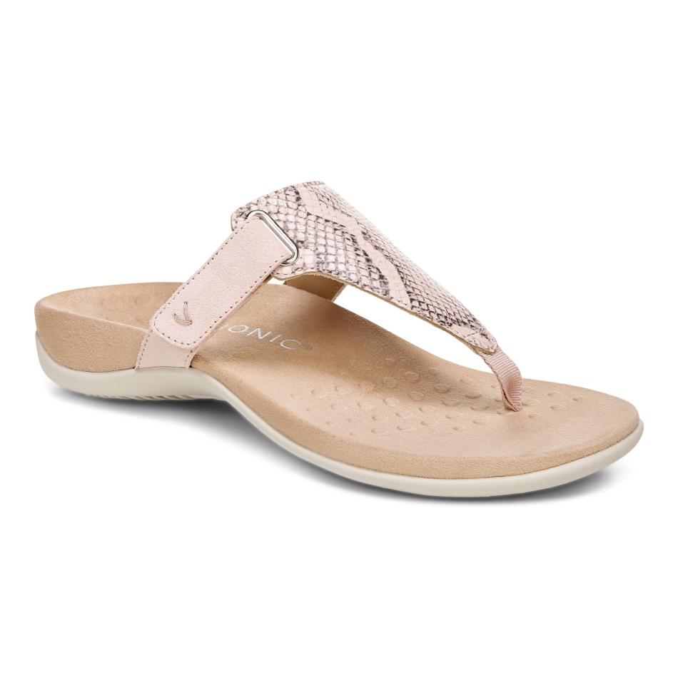 Wanda Sandale à Bride En T Vionic Pale Blush [VIONICFR1437 ...