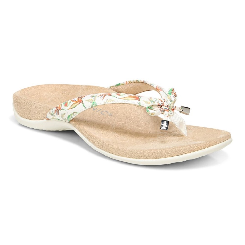 Vionic Bella Toe Post Sandale Guimauve Tropicale [VIONICFR296 ...