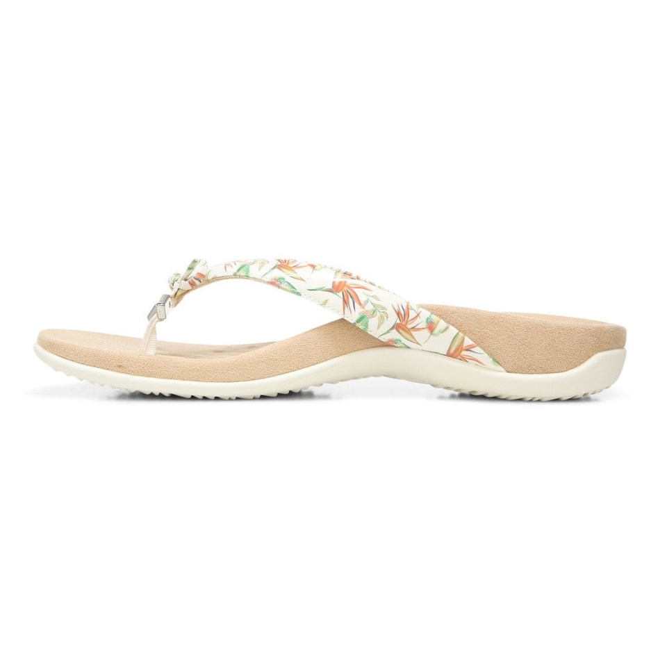 Vionic Bella Toe Post Sandale Guimauve Tropicale [VIONICFR296 ...